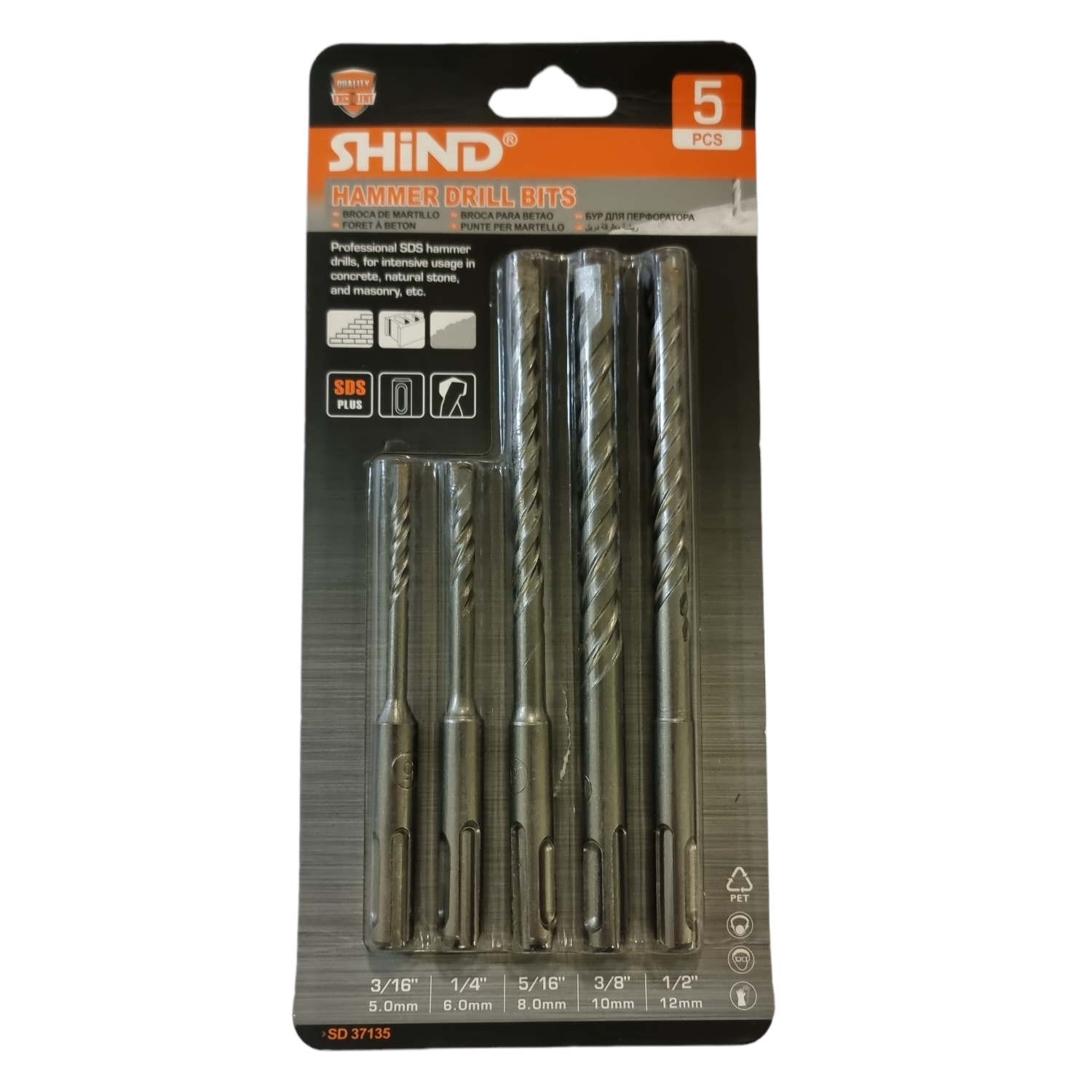 Shind - Drill bit Hammer Set 5pc